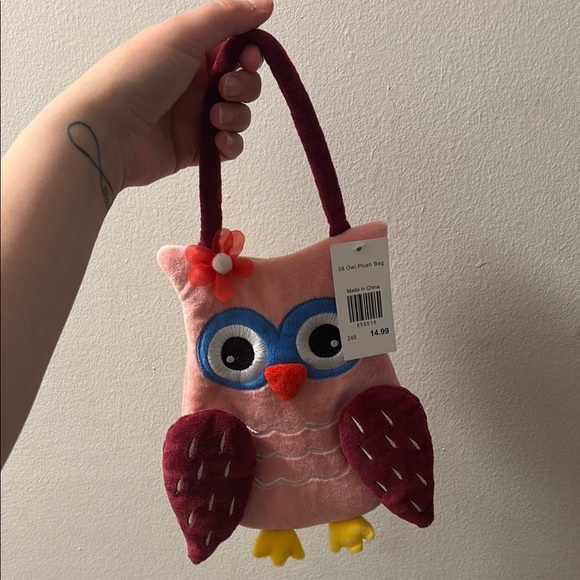 Bags | Owl Plush Purse Nwt Super Cute | Poshmark
